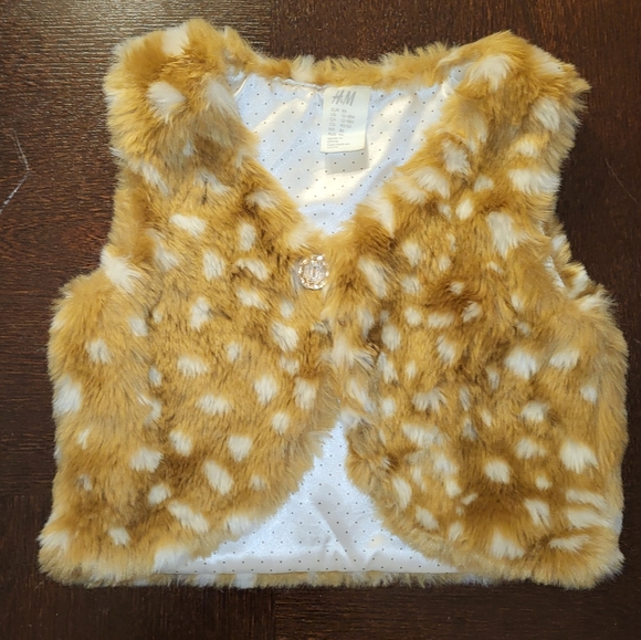 H&M | Jackets & Coats | Hm Girls Gold Hm Dress Vest | Poshmark